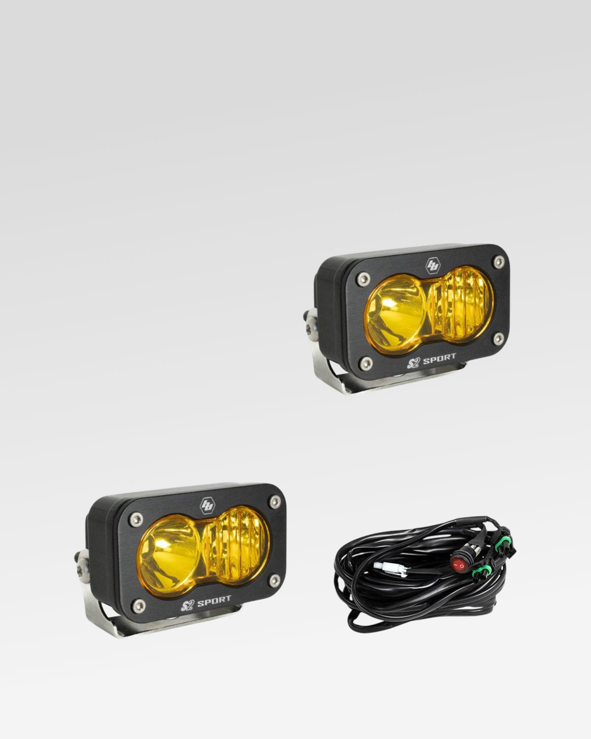 Baja Designs S2 Sport LED Light Pods with Baja Amber Driving/Combo Lens ...